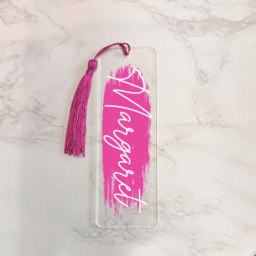 Customized Reader Gift, Personalized Acrylic Bookmarks, Custom Name ...