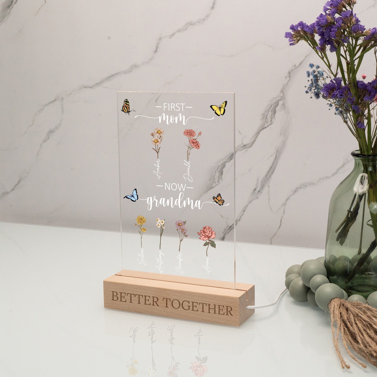 Grandma's Garden Stand, Mother's Day Gifts, Gift for Grandma, Grandkids ...