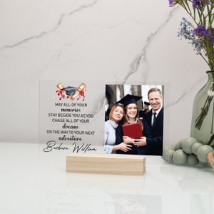 Graduation Photo Plaque Lamp, Custom Photo Sign Holder, Personalized ...