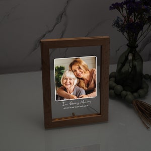 Acrylic Picture Frame With Light, Personalized Stand, Christmas Gifts ...