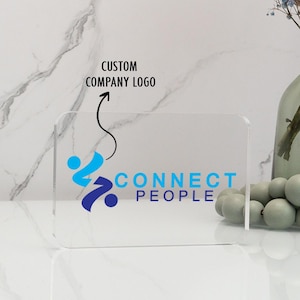 Custom Acrylic Business Logo Sign, Personalized Company Logo Stand ...