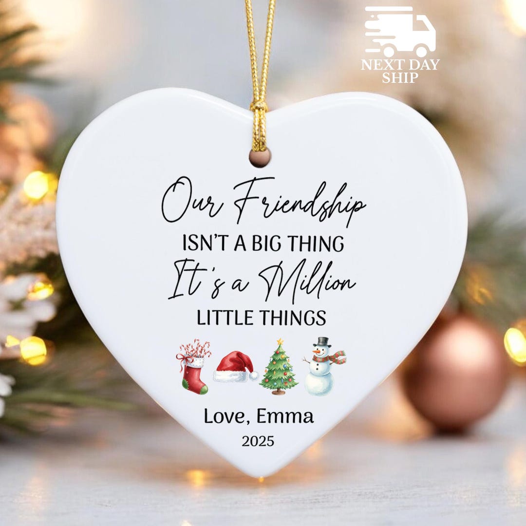 Friendship is Not Big Thing It's Million Little Things Christmas ...