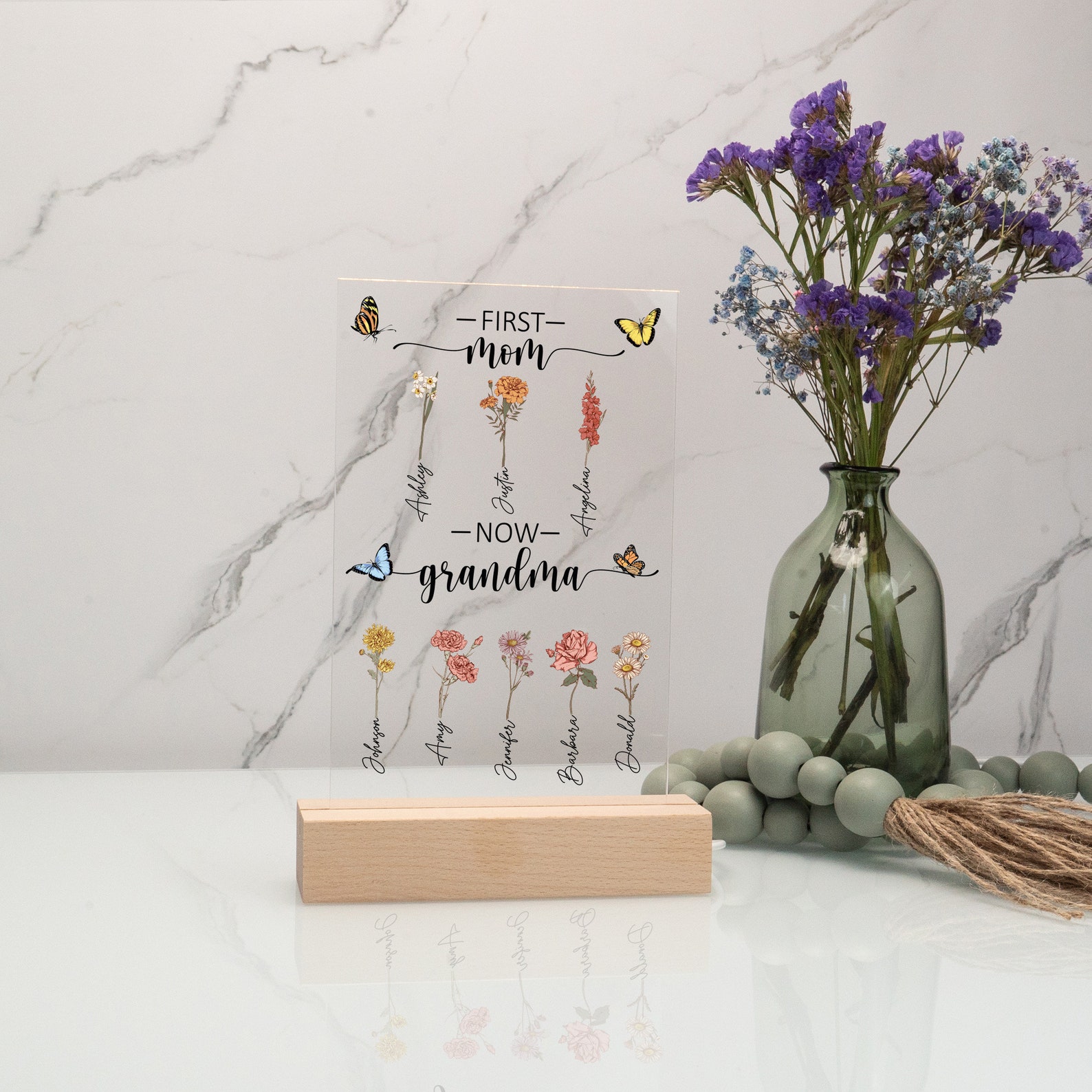 Grandma's Garden Stand, Mother's Day Gifts, Gift for Grandma, Grandkids ...