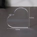Personalized Acrylic Heart Shape Stand, Custom Flower Message Sign ...
