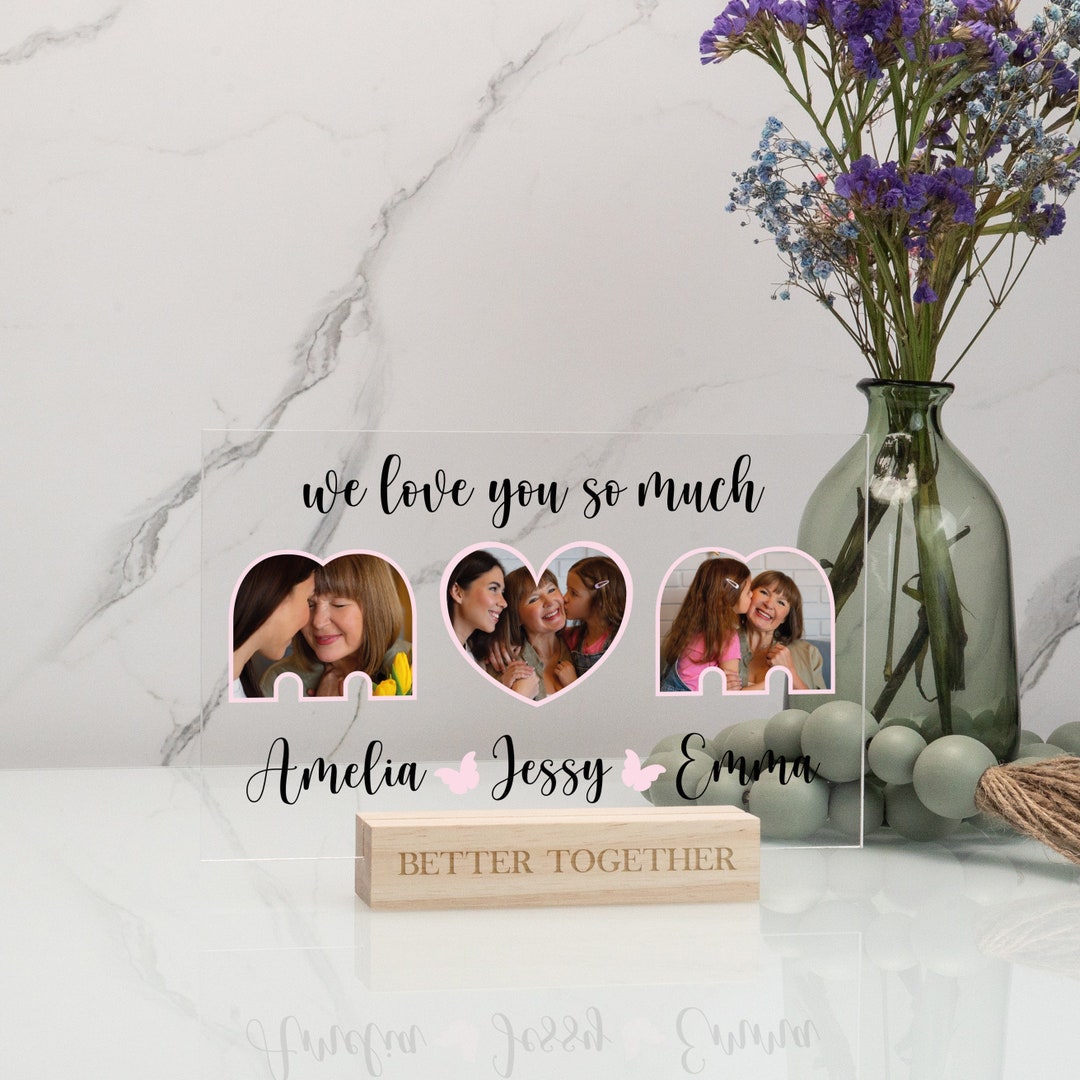 Acrylic Photo Display for Mom, Mothers Day Gifts From Kids ...