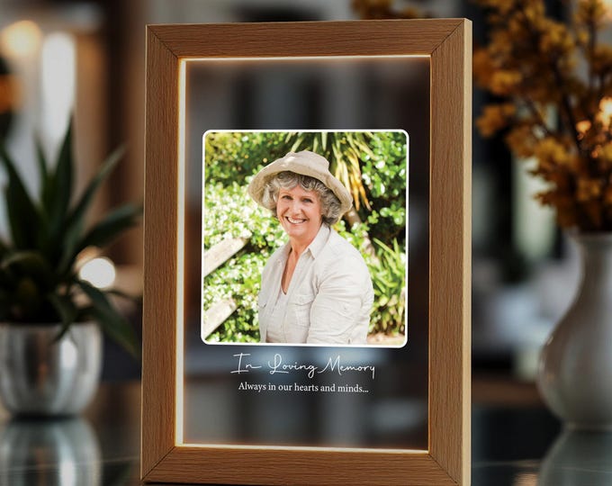 Lighted Memorial Jar, Night Light, Remembrance Gift, Sympathy Gift ...