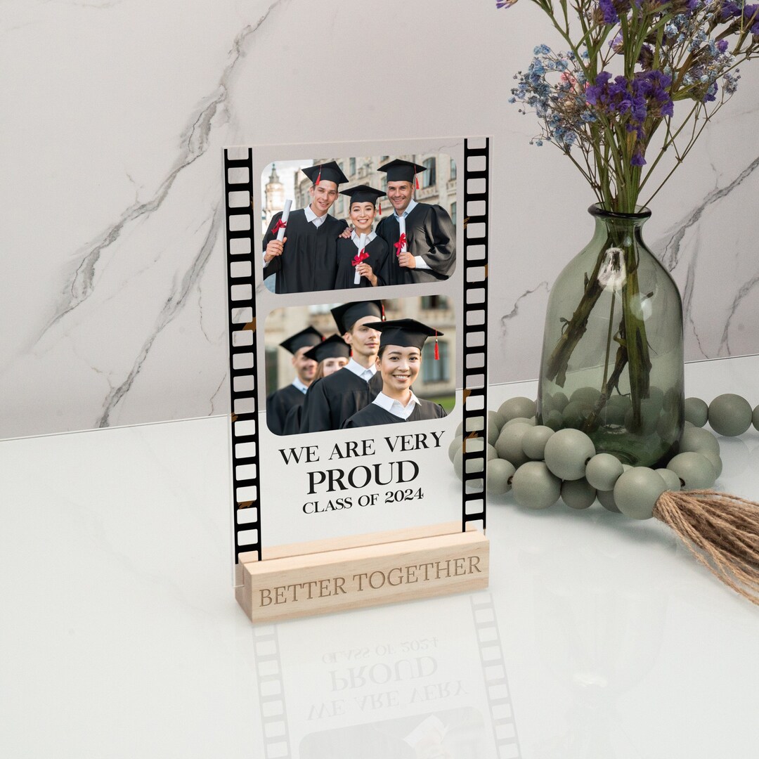 Personalized Analog Film Graduation Photo Stand, Custom Graduation ...