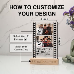 Personalized Analog Film Graduation Photo Stand, Custom Graduation ...
