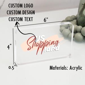 Custom Acrylic Business Logo Sign, Personalized Company Logo Stand ...