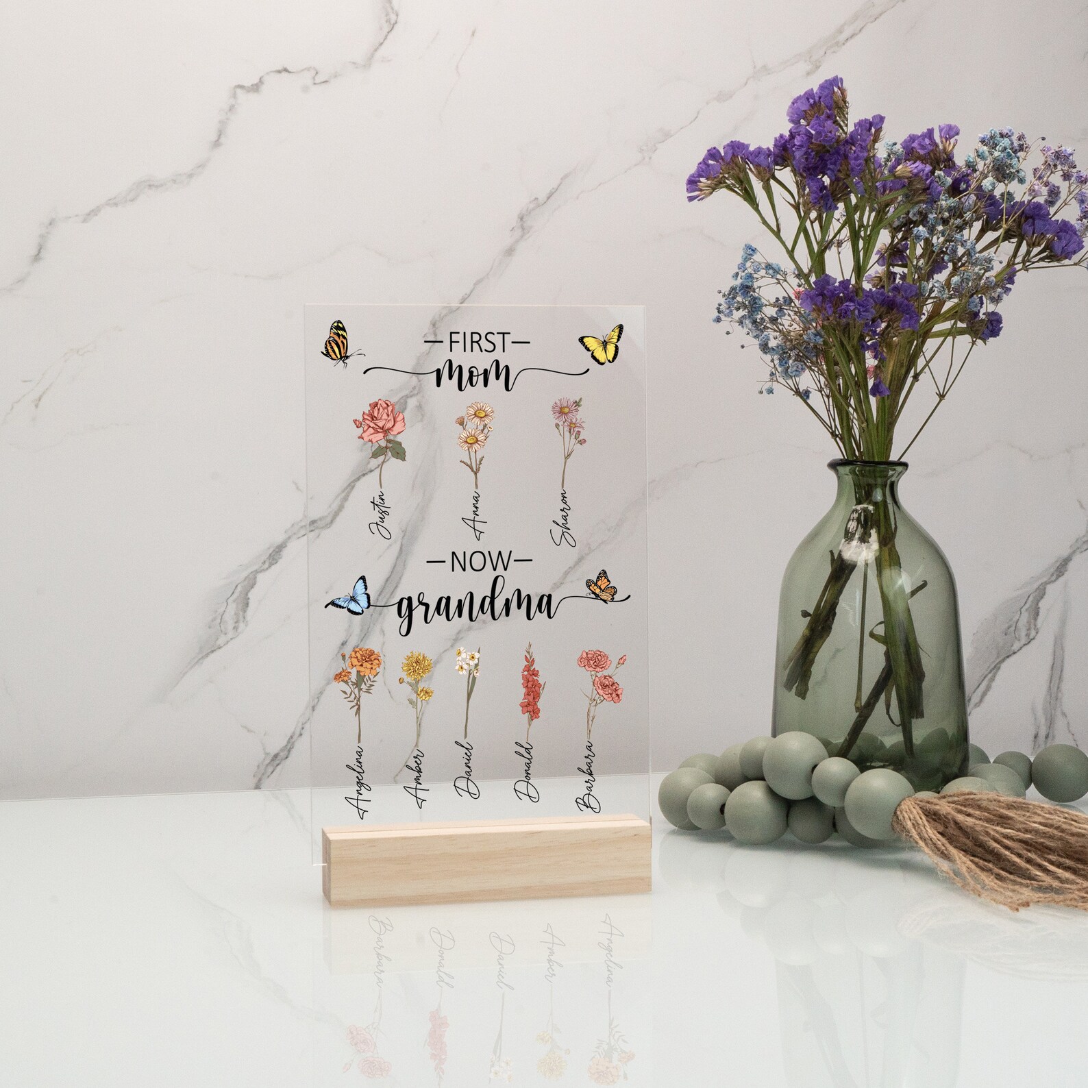 Grandma's Garden Stand, Mother's Day Gifts, Gift for Grandma, Grandkids ...