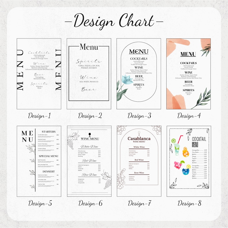 Personalized Wedding Food Menu Sign, Custom Restaurant Accessories ...