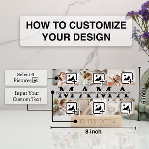 Photo Collage Gift for Mom, Mother's Day Gifts, Mama Picture Stand ...