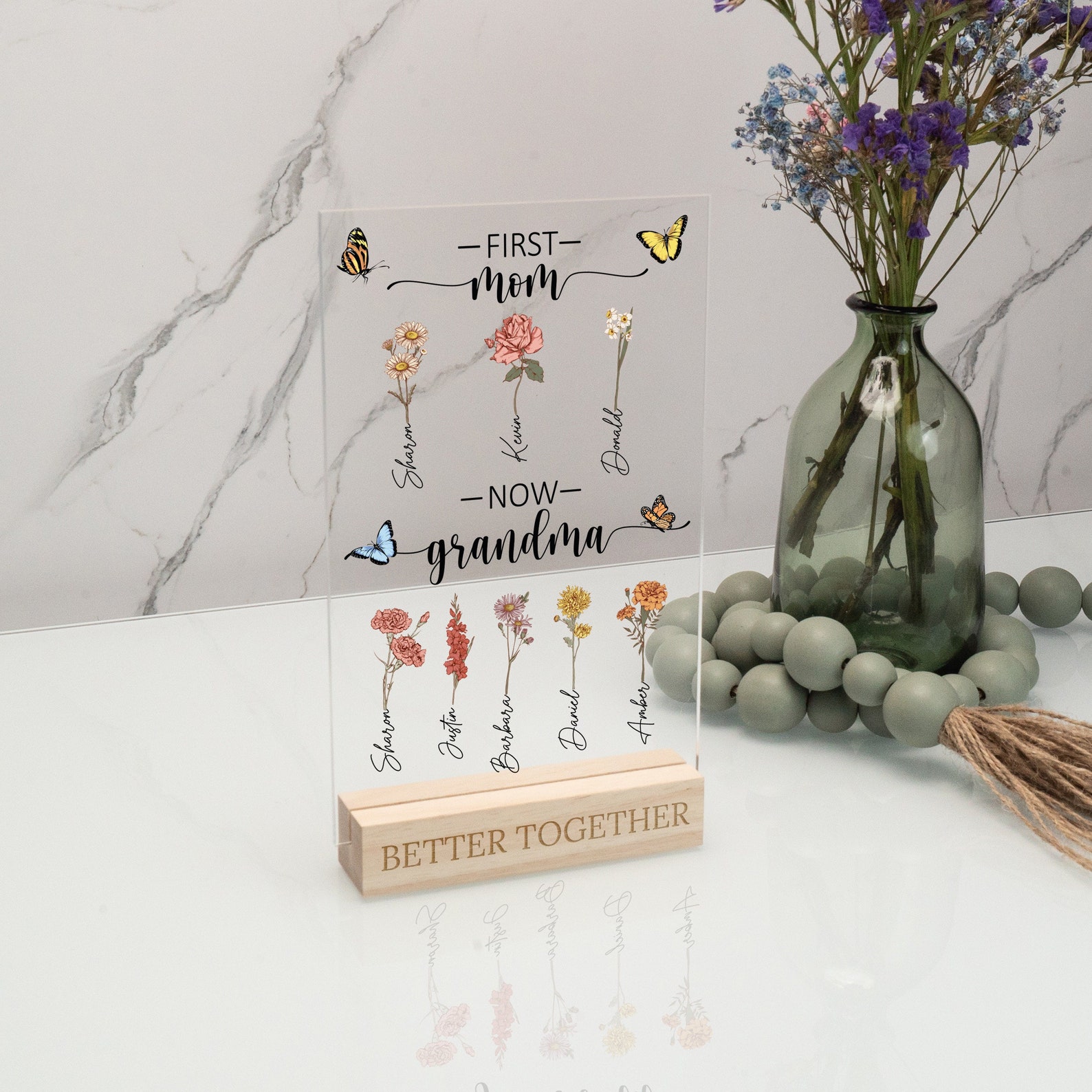 Grandma's Garden Stand, Mother's Day Gifts, Gift for Grandma, Grandkids ...