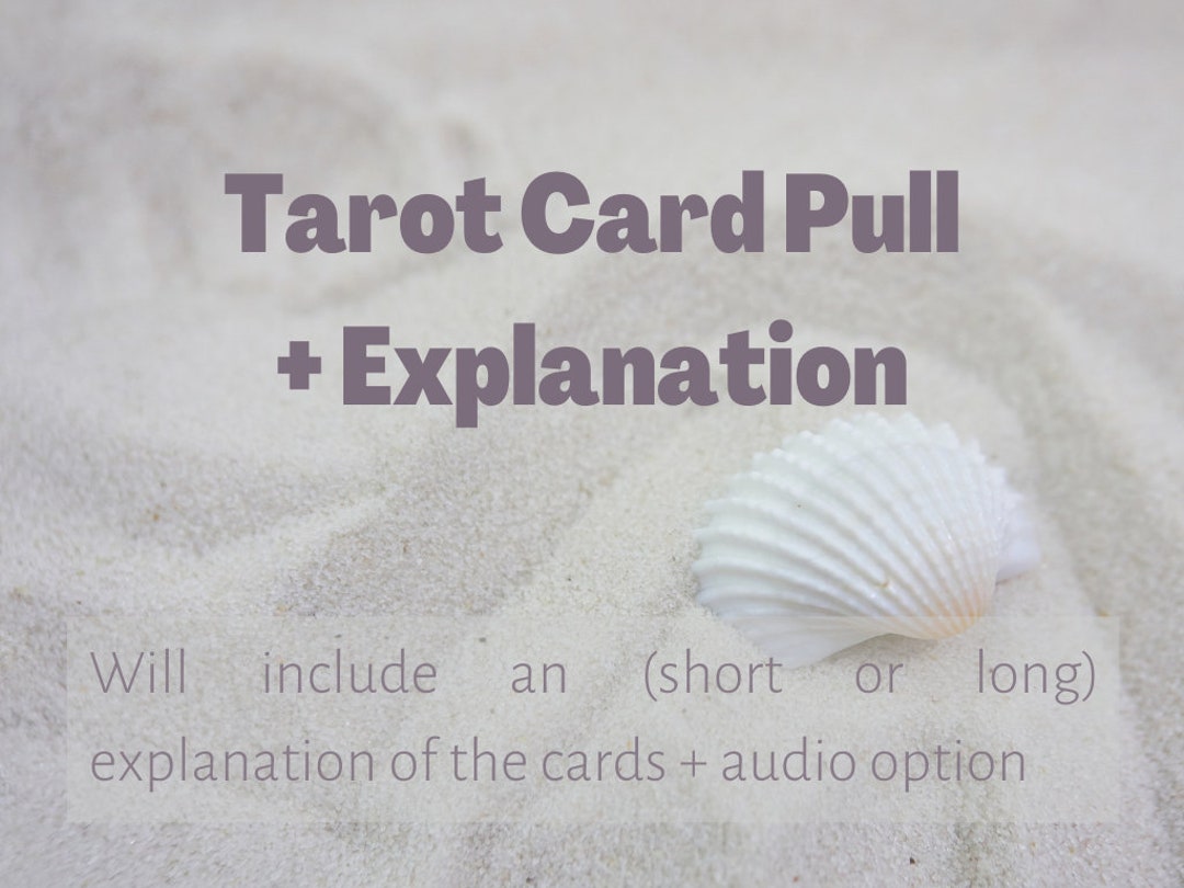 Tarot Card Pull + Explanation - Short & Extended/longer Versions ...