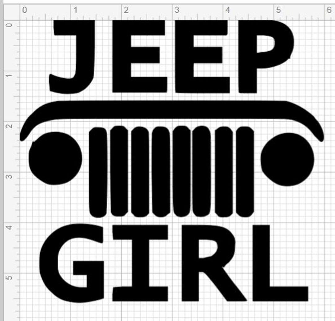 Custom Made jeep Girl Vinyl Decals for Jeep Trucks Approx. 6x5in. - Etsy