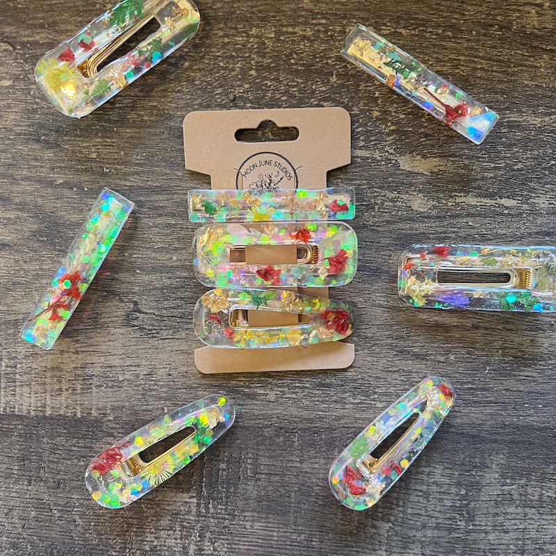 Resin Hair Clip - Etsy