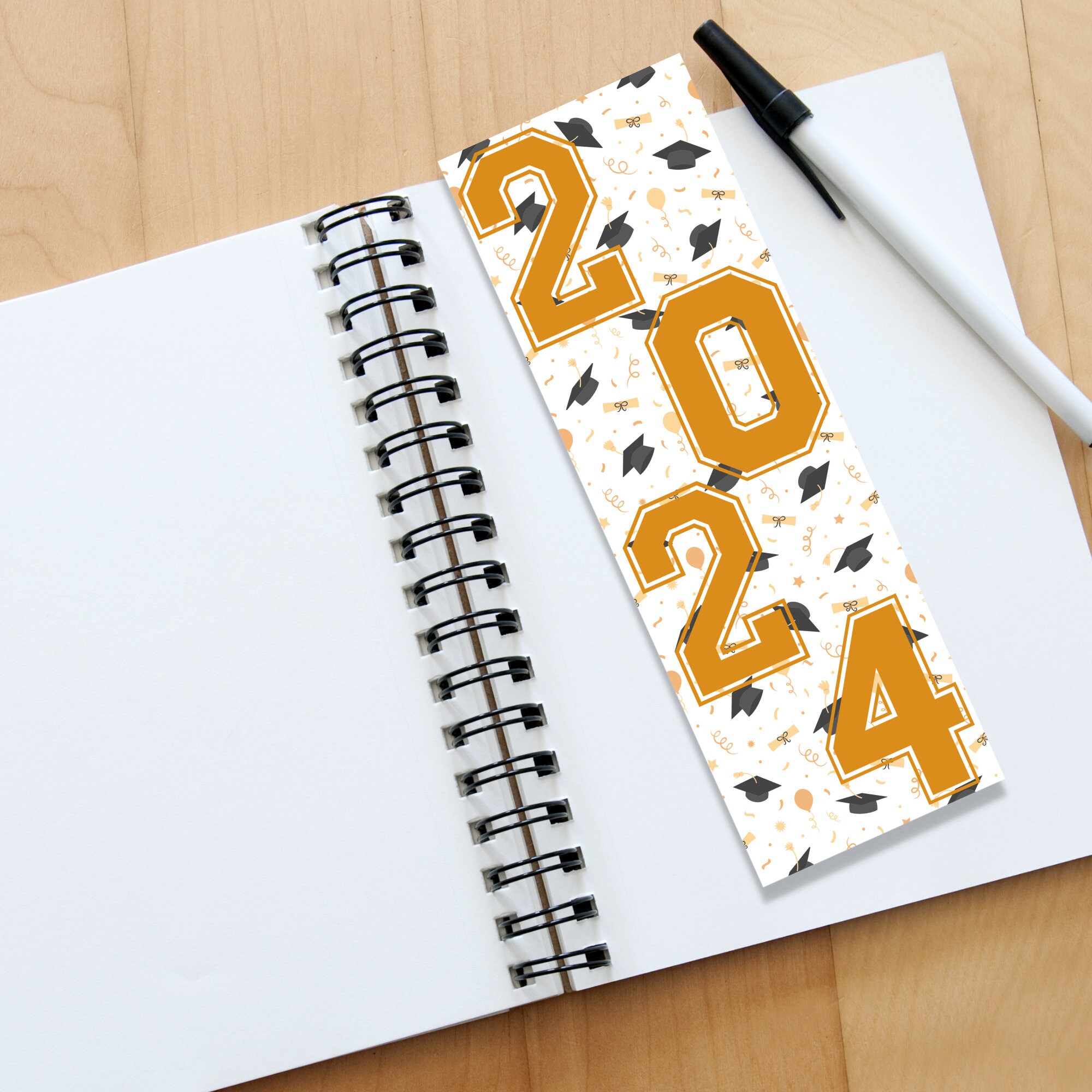 Class of 2024 Graduation Celebration Bookmarks, Set of 4 to Print at ...