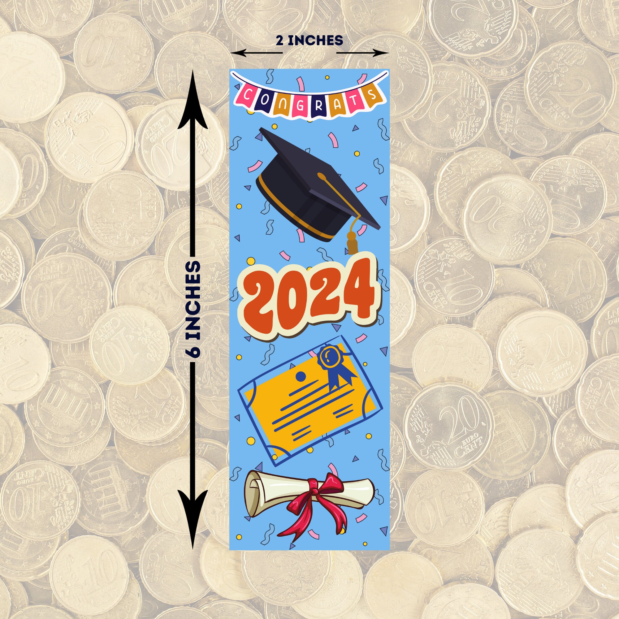 Class of 2024 Graduation Celebration Bookmarks, Set of 4 to Print at ...