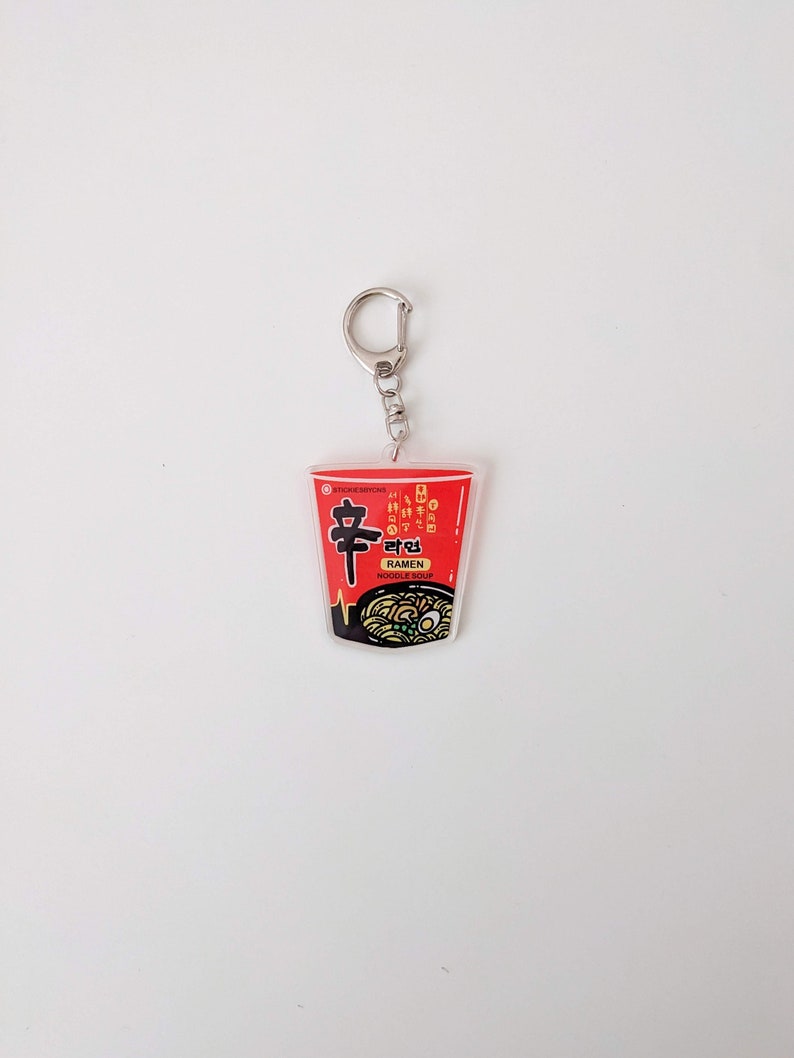Shin Ramen Keychain | Instant Ramen | Korean Ramyun | Kawaii Double ...