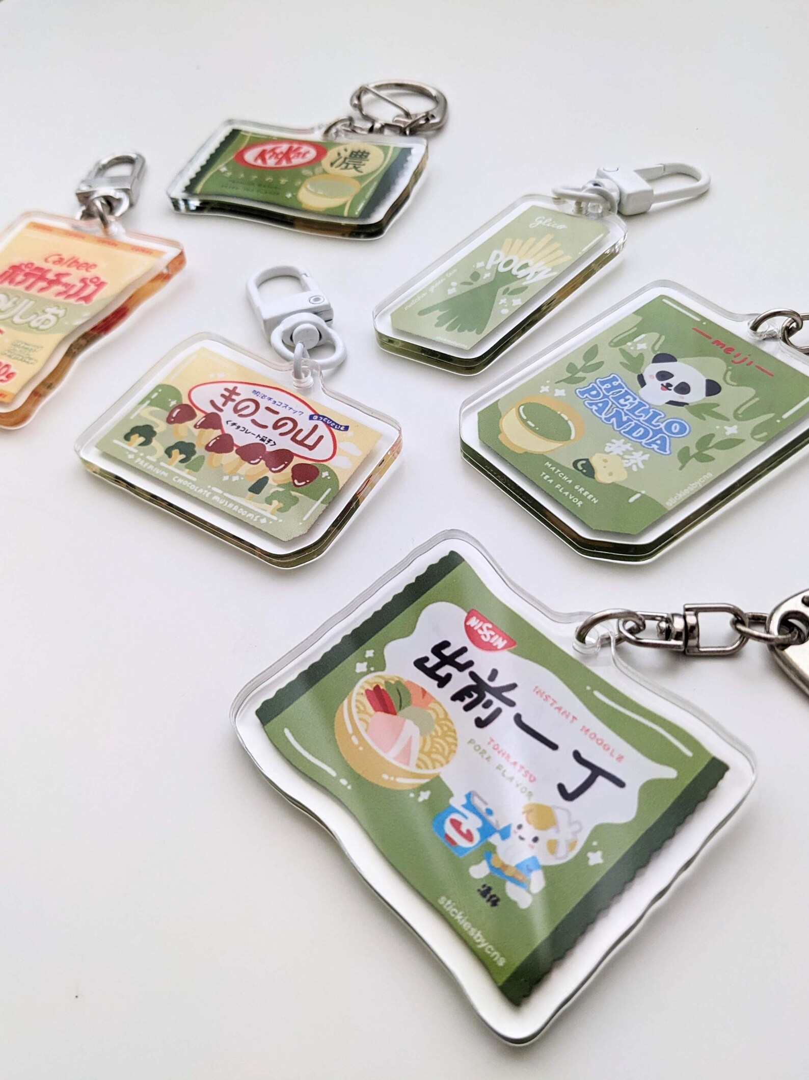 Japanese Calbee Potato Chips Keychain, Japanese Snacks, Kawaii Double ...