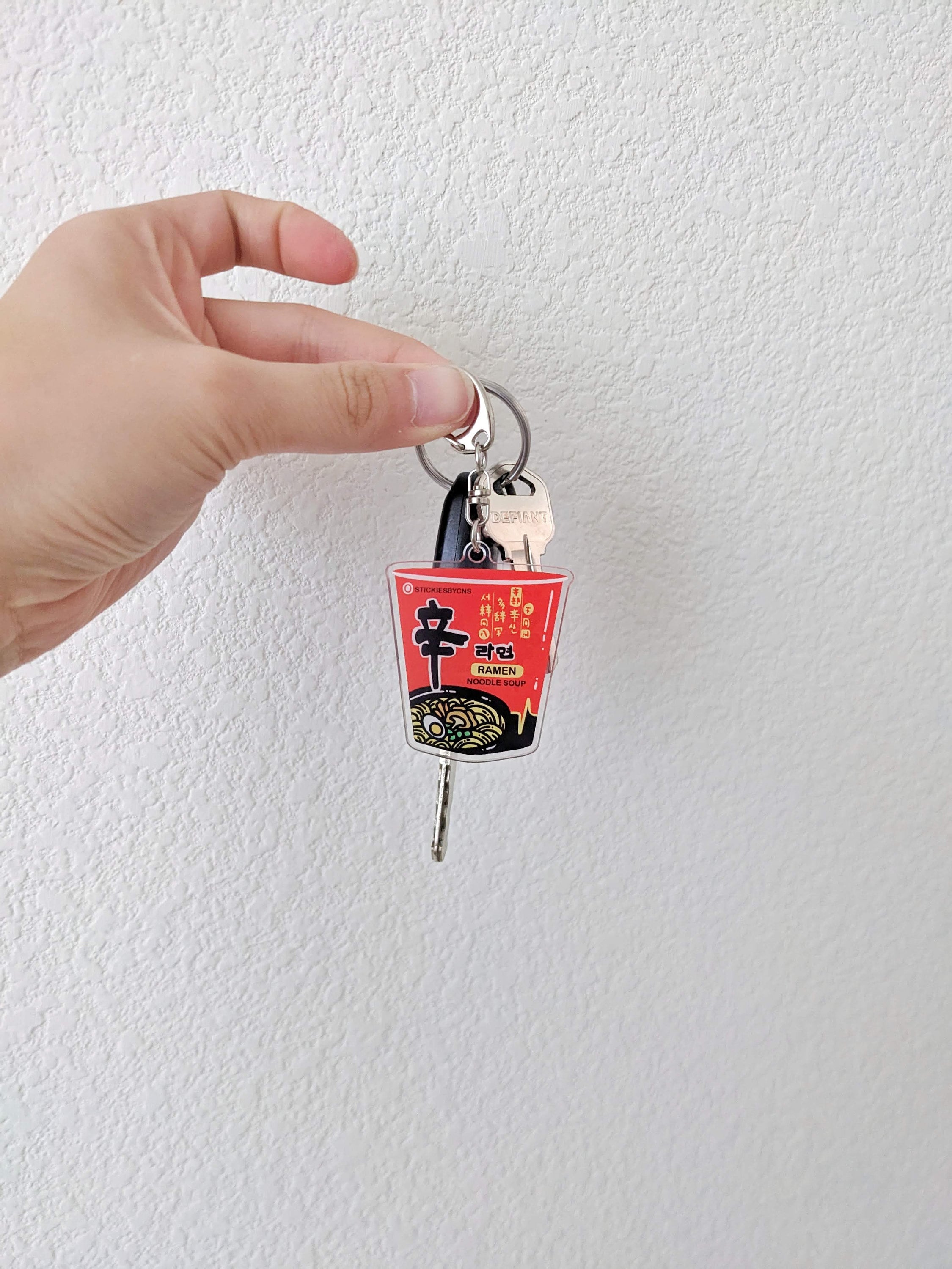 Shin Ramen Keychain | Instant Ramen | Korean Ramyun | Kawaii Double ...