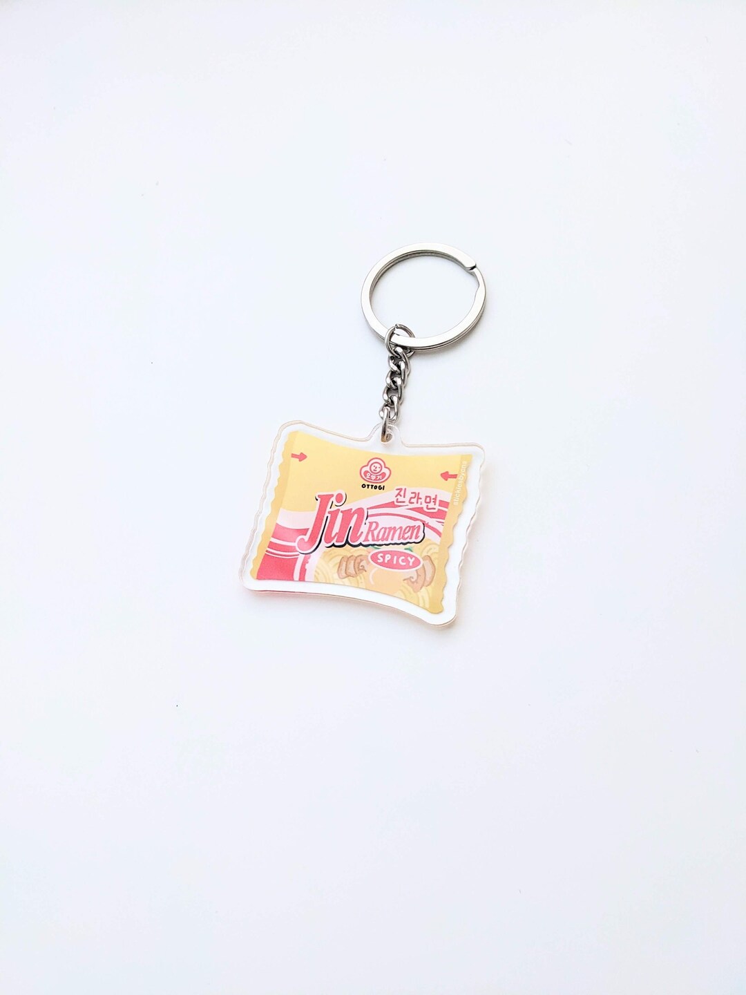 Jin Ramen Keychain | Instant Ramen | Korean Ramen | Kawaii Double Sided ...