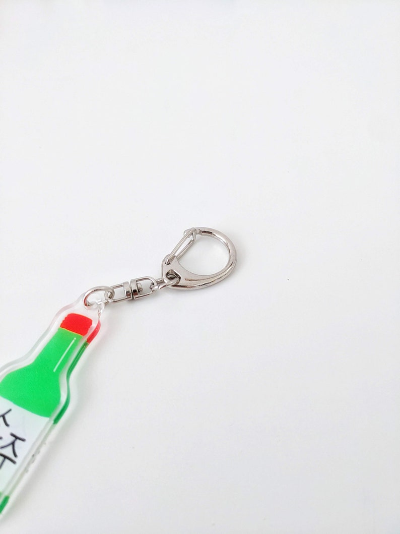 Korean Soju Keychain | Soju | Korean Alcohol | Kawaii Double Sided ...