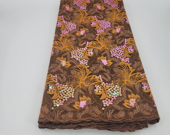 High-quality Sequin Net Lace, African Wedding Fabric, African ...