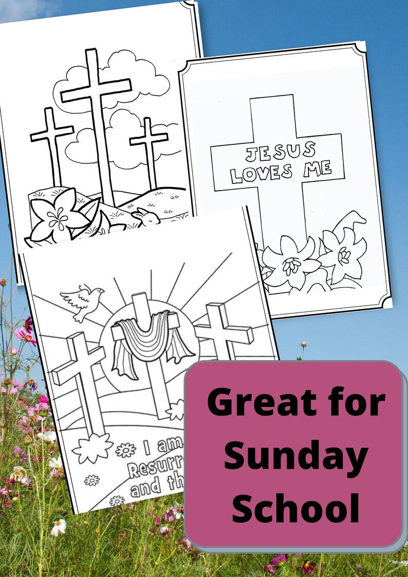 Easter Themed Coloring Pages for Kids-coloring Pages-digital Download ...