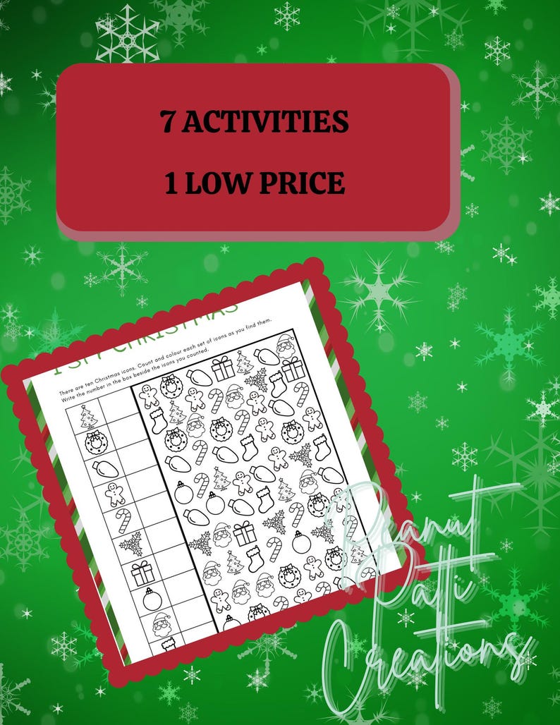 Christmas Kids Activity Pack |printable Christmas Activities for Kids ...