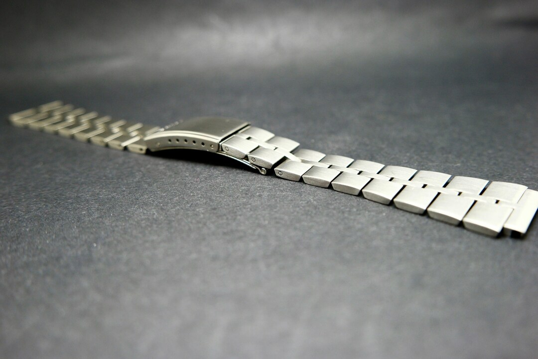 New 20 MM Bracelet/strap Stainless Steel Fits Seiko Bullhead Fishbone ...
