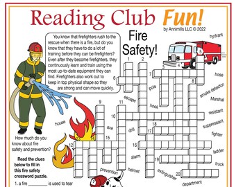 Fire Safety is Smart Printable Puzzle Set - Fire Prevention, Safety ...