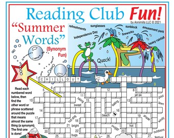 Spring Vocabulary - Synonyms - Printable Crossword Puzzle & Word Search ...