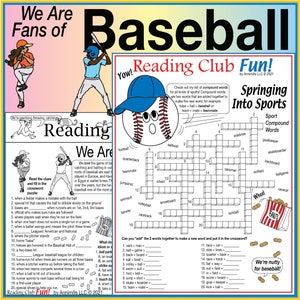 Baseball and Spring Sports Printable Puzzles - Activity Set and ...