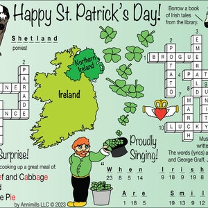 St. Patrick’s Day and Fun Facts About Ireland - Printable Puzzle Set - Etsy