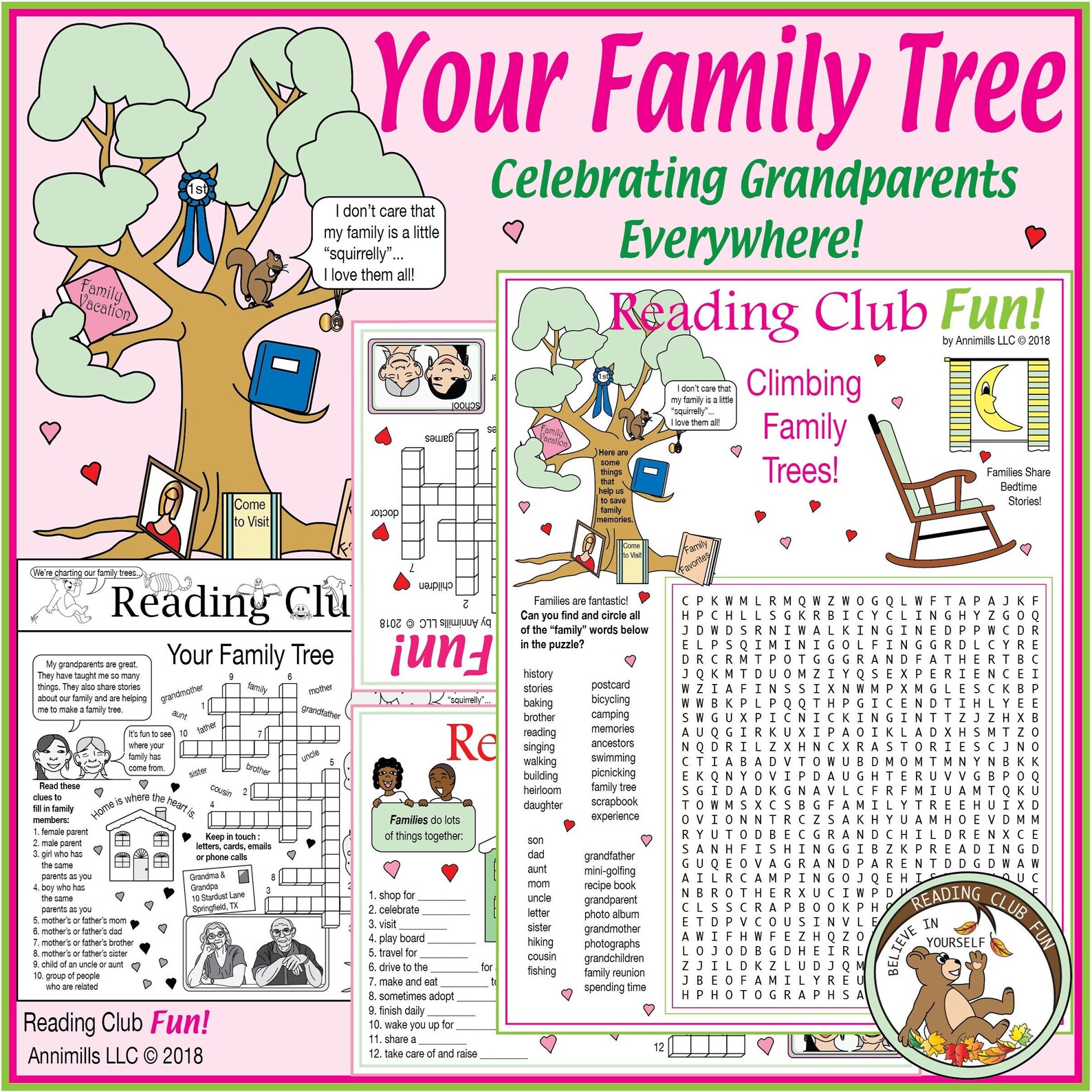 Your Family Tree (grandparents Day, Genealogy) - Etsy