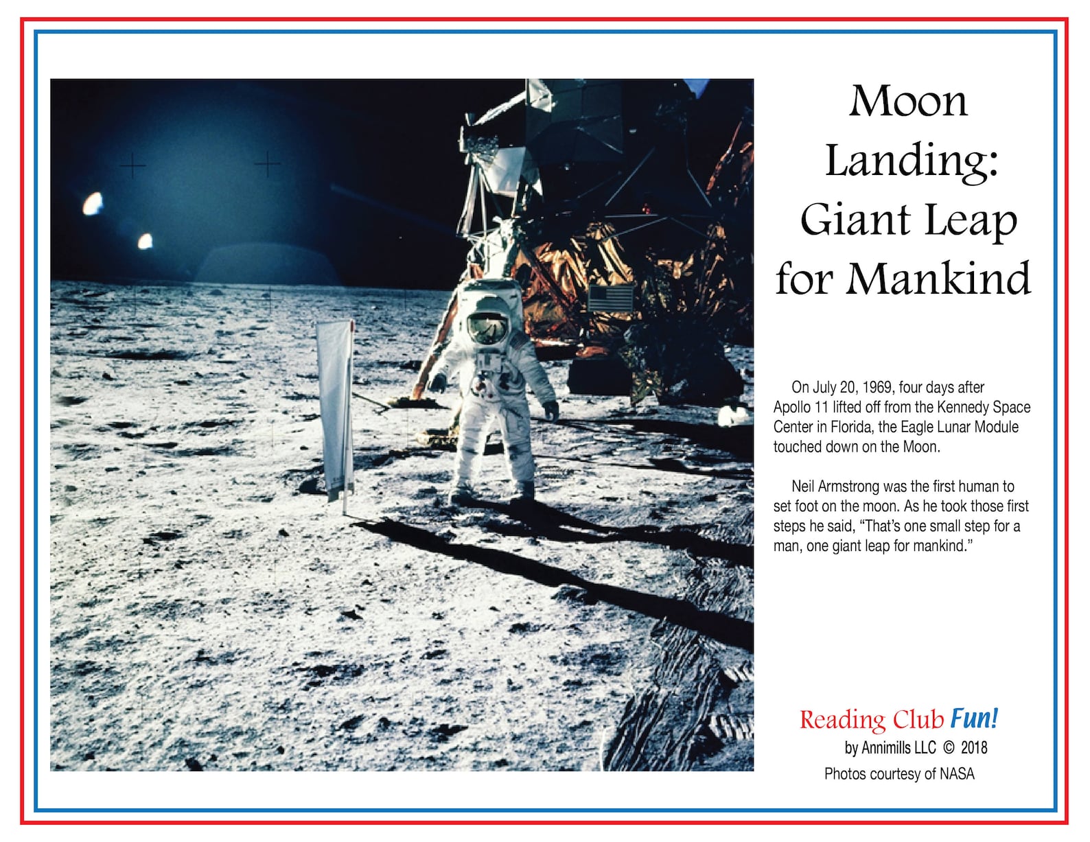 Apollo 11 Moon Landing – Printable Puzzles and Photo Set – With BONUS ...