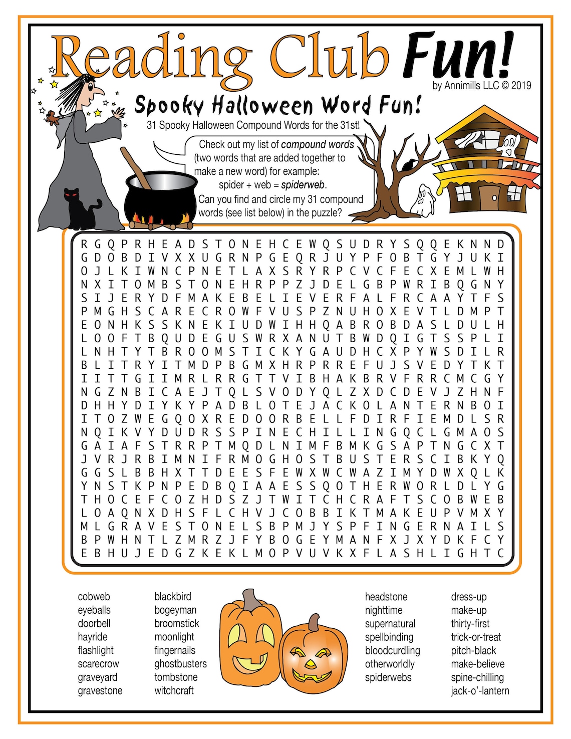 Halloween Homophones Puzzle Pack Activity Set Word Search - Etsy