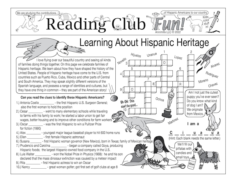 Hispanic Heritage Puzzle Bundle With Free Bonus - Etsy