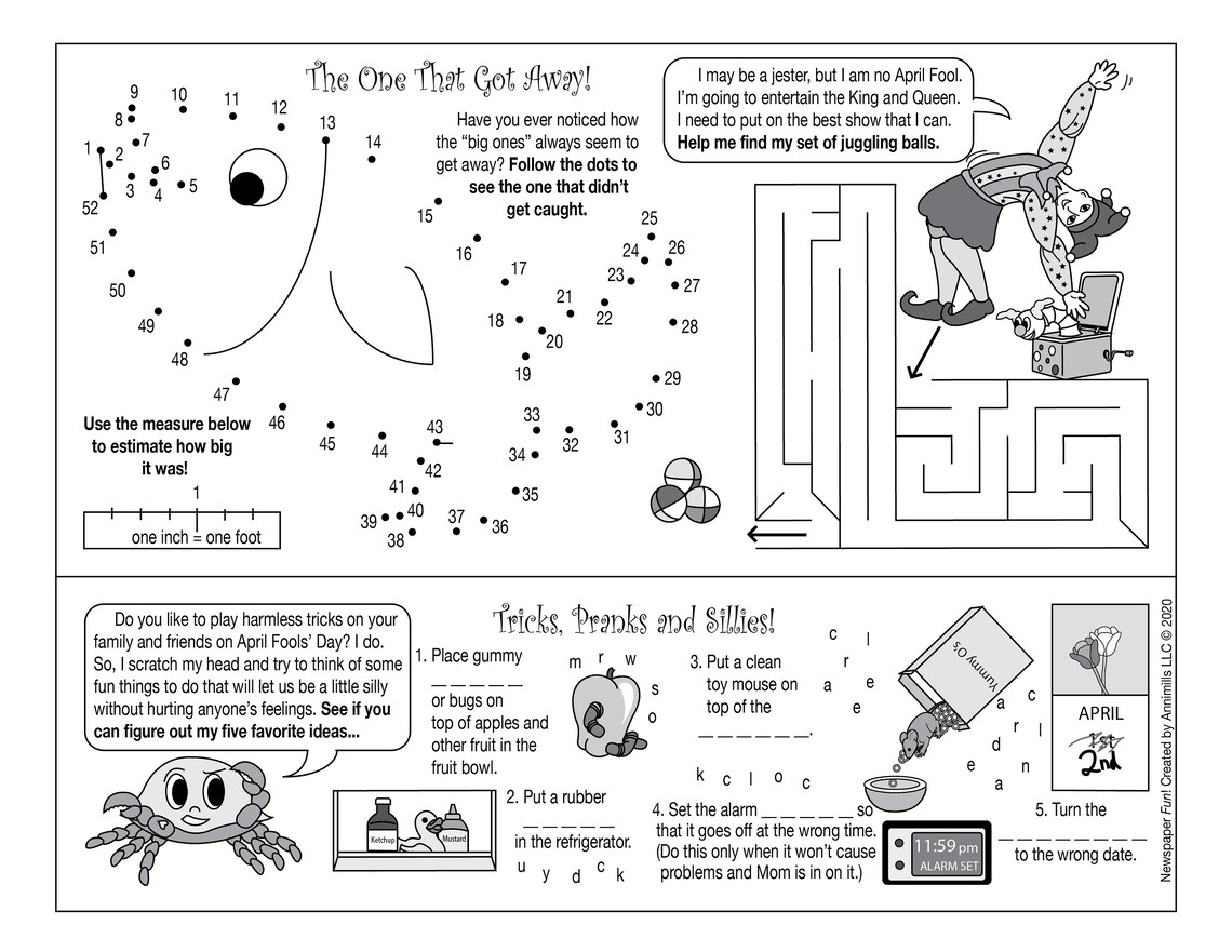 April Fools' Day Printable Puzzle Bundle – History, Vocabulary ...