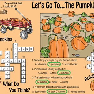 Pumpkin Patch Halloween Visiting the Farm (harvest Time Activities ...