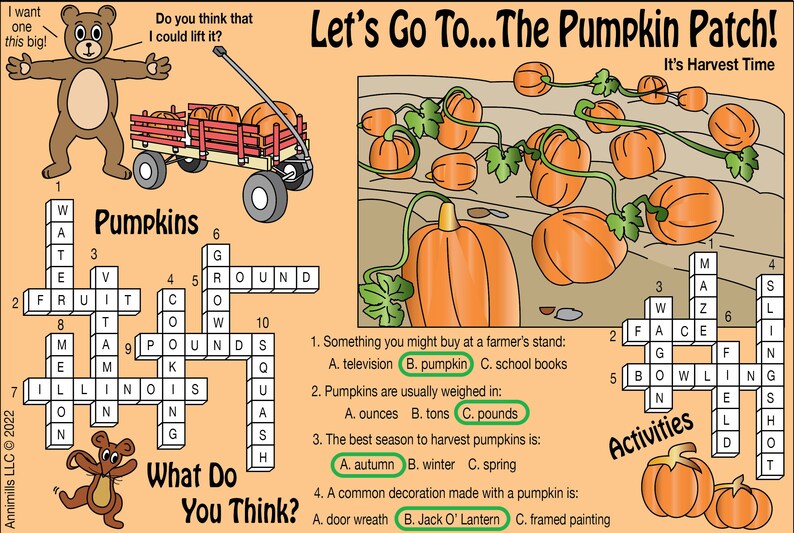 Pumpkin Patch Halloween Visiting the Farm (harvest Time Activities ...