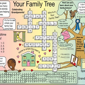 Your Family Tree (grandparents Day, Genealogy) - Etsy
