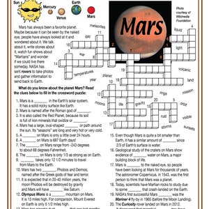 Future of Space Exploration - NASA, Mars, Beyond Printable Puzzles ...