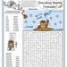 Groundhog Day and Weather Printable Activity Set, Word Searches ...