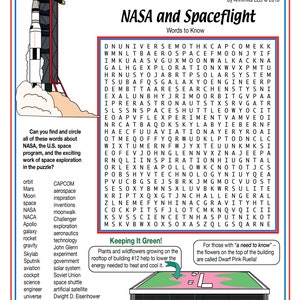 NASA – History, Innovation and Careers in Space Printable Puzzles ...