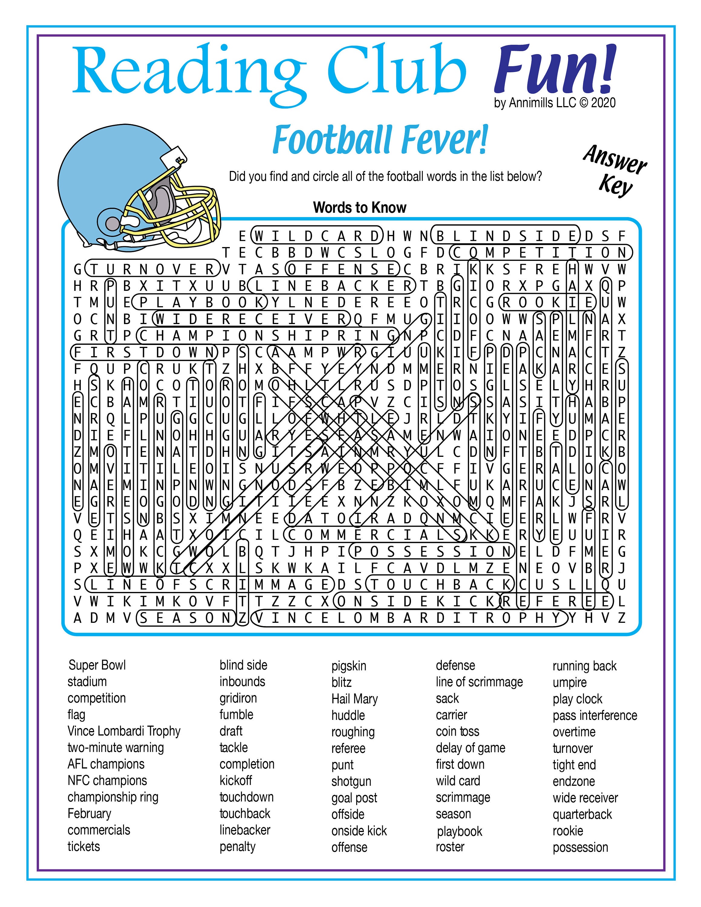Football Facts & Fun Printable Activity Set history, Teams, Terms - Etsy