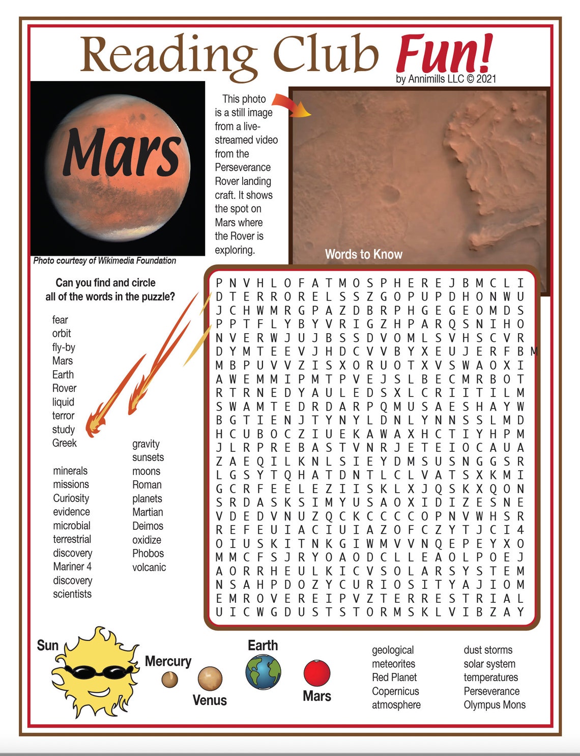 Future of Space Exploration NASA, Mars, Beyond Printable Puzzles With ...