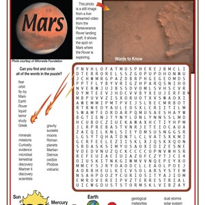 Future of Space Exploration - NASA, Mars, Beyond Printable Puzzles ...