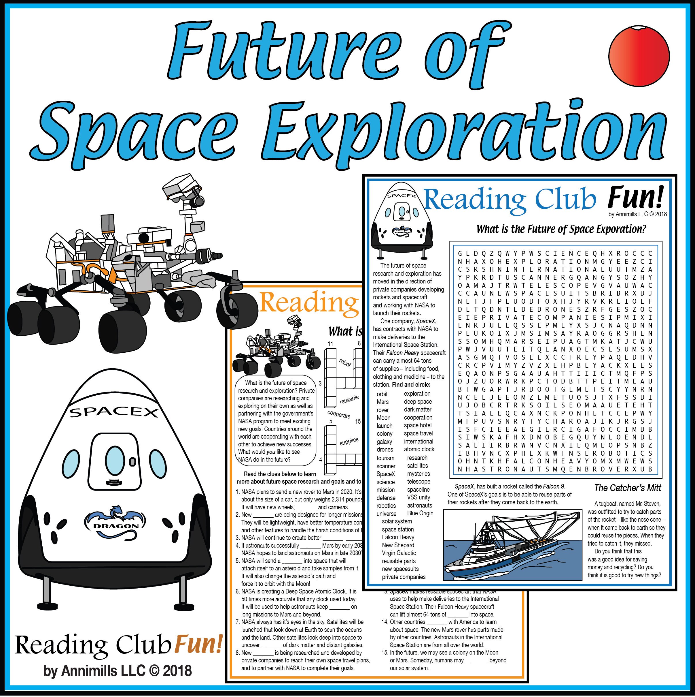 Exploring Space Printable Puzzle Bundle: NASA Moon Landing - Etsy